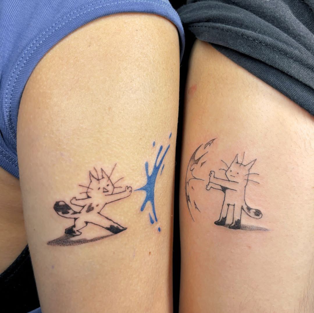 30 Sweet Matching Tattoo Ideas For Your Favorite Person - Kate Knows